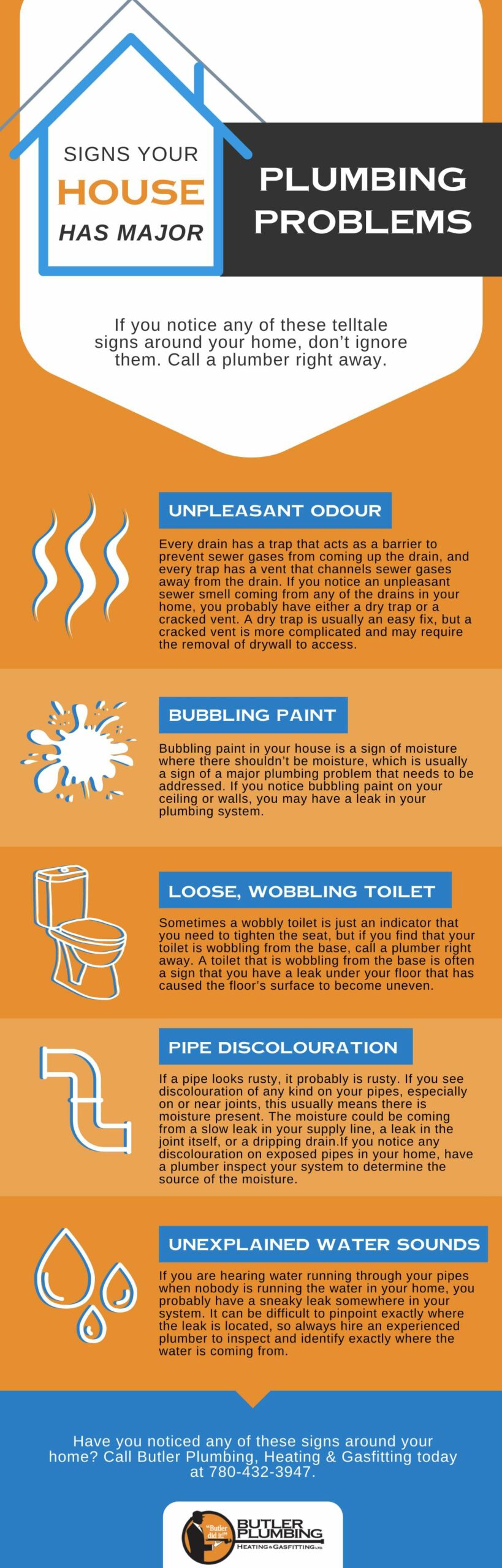 Indicators of Major Plumbing Problems | Butler Plumbing